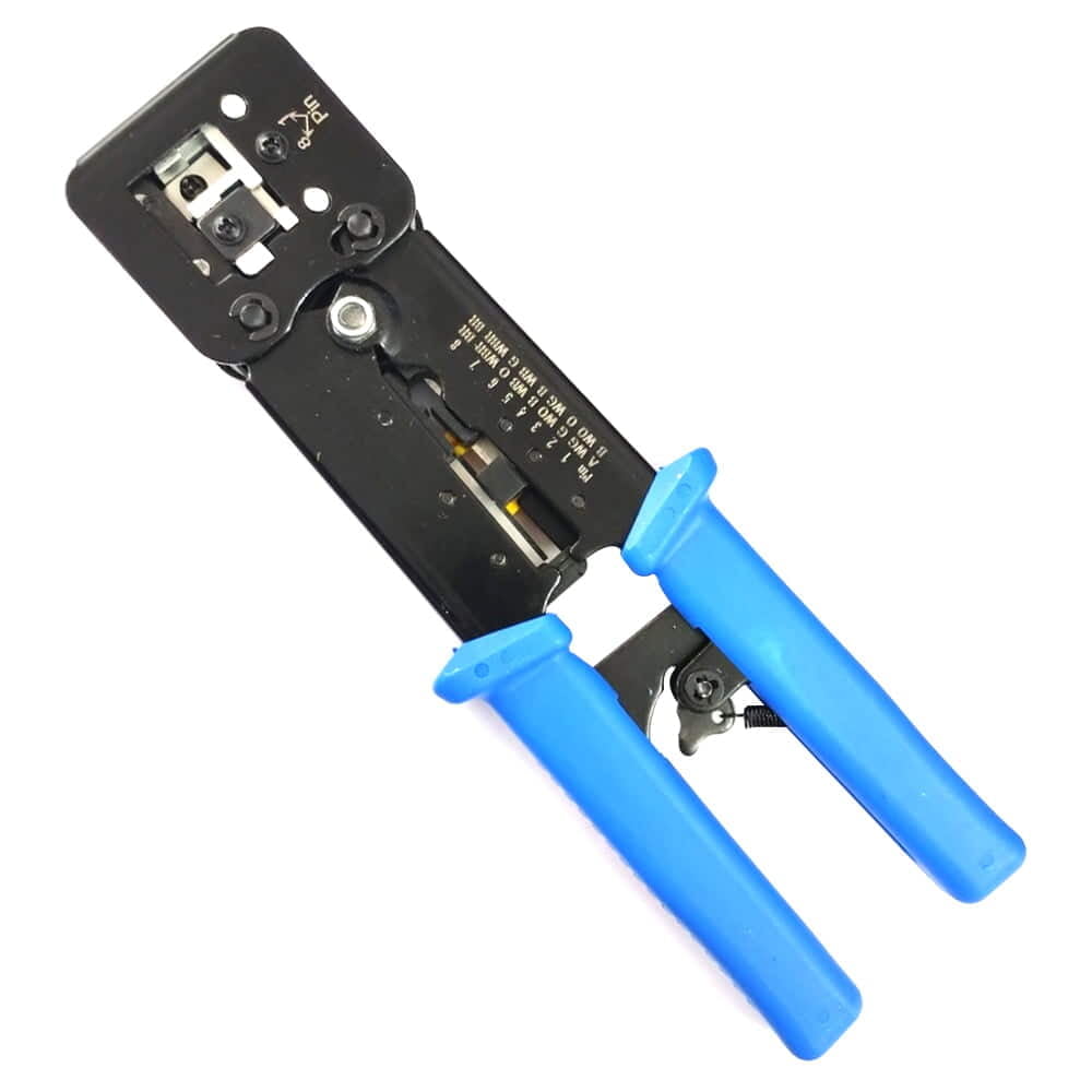 EZ RJ45 Crimping Tool with Stripper – Pro Pass Through Crimper