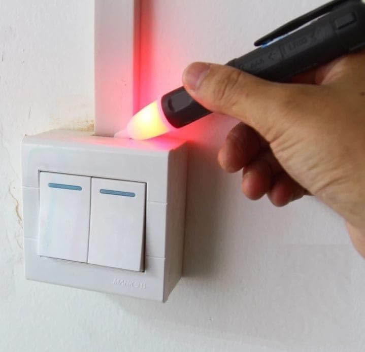 90-1000V AC Voltage Tester Detector with LED Alert & Safety Sensor ...