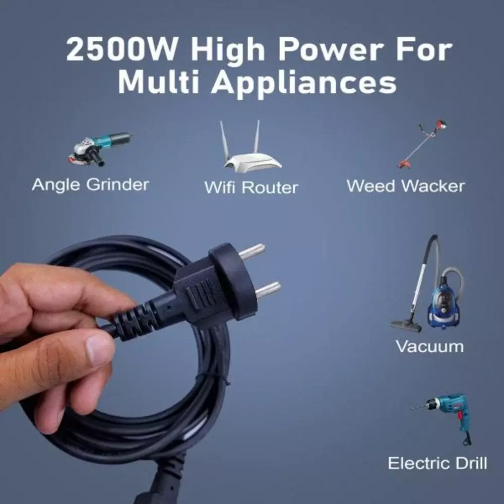 Heavy Duty 2-Pin Power Extension Cord – Male to Female