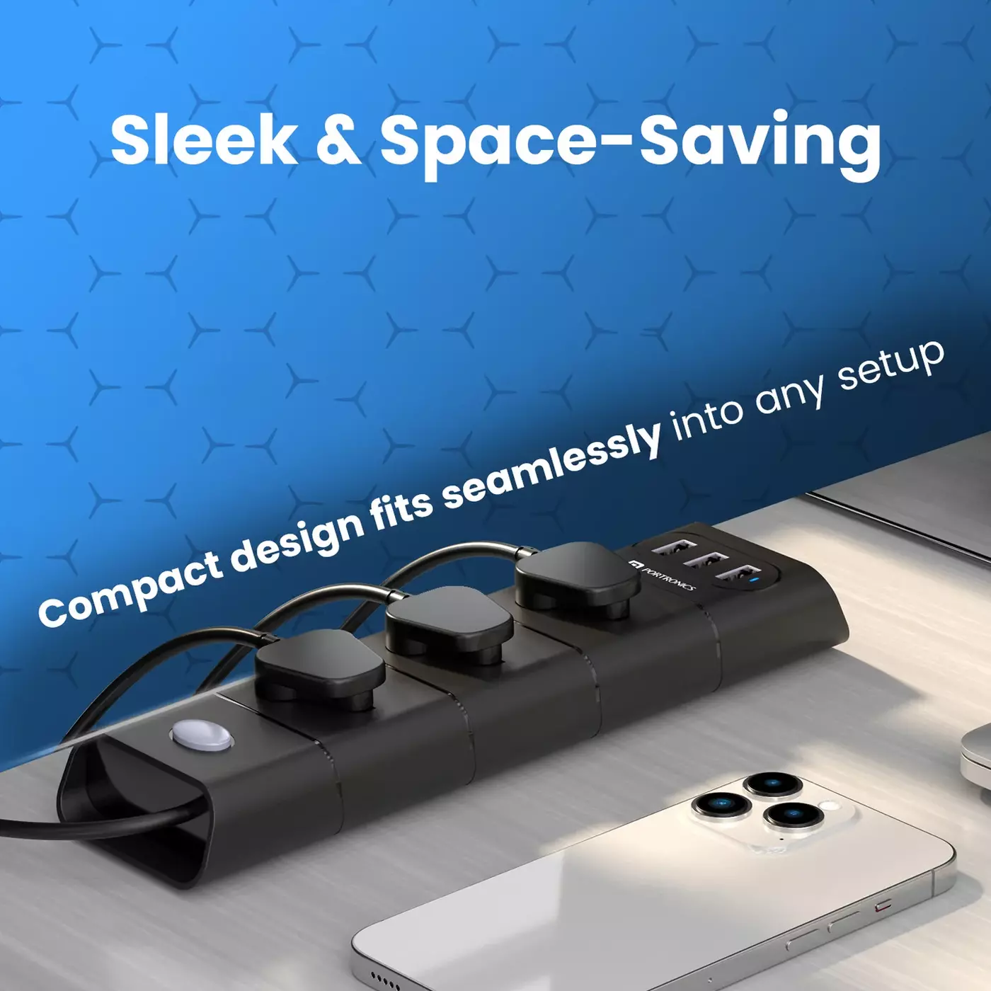 Portronics Power Plate II – 5A Sockets & 3 USB Ports, Buy Now!