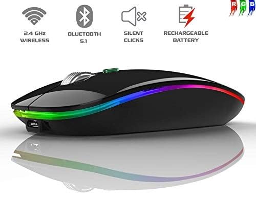RGB Bluetooth Mouse – Brighten Your Workspace with Style and Precision!