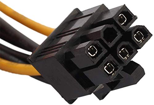 2 SMPS Male to 6 Pin Female Cable - Secure Power Splitter