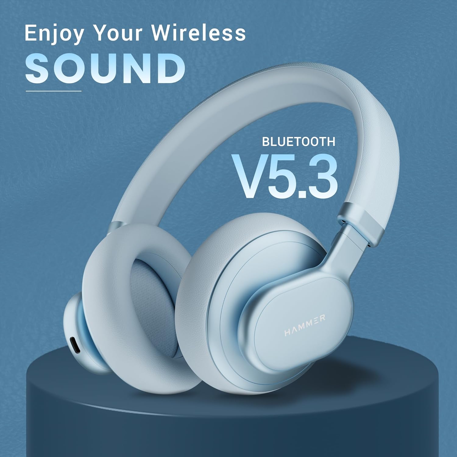 HAMMER Bash Max Bluetooth Headphones with 40H Playtime