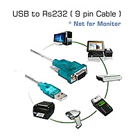 USB to Serial DB9 Adapter – High-Speed RS232, Plug & Play, Reliable