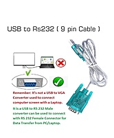 USB to Serial DB9 Adapter – High-Speed RS232, Plug & Play, Reliable