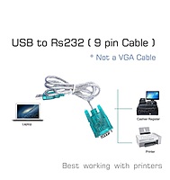 USB to Serial DB9 Adapter – High-Speed RS232, Plug & Play, Reliable