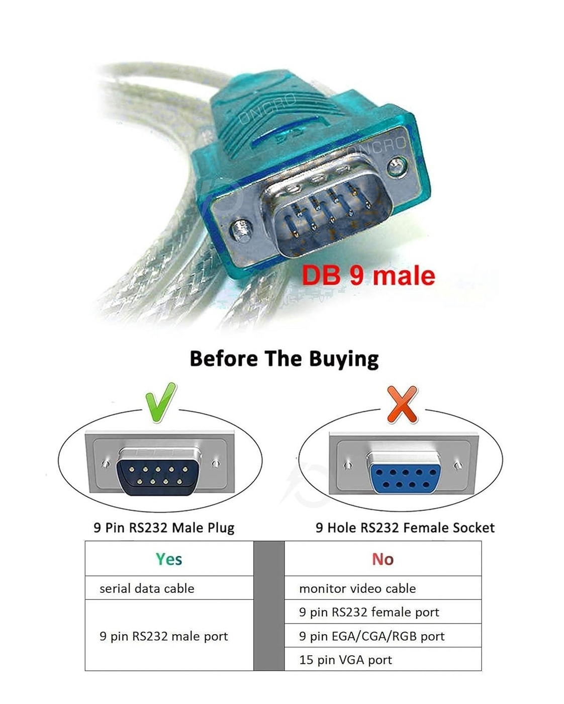 USB to Serial DB9 Adapter – High-Speed RS232, Plug & Play, Reliable