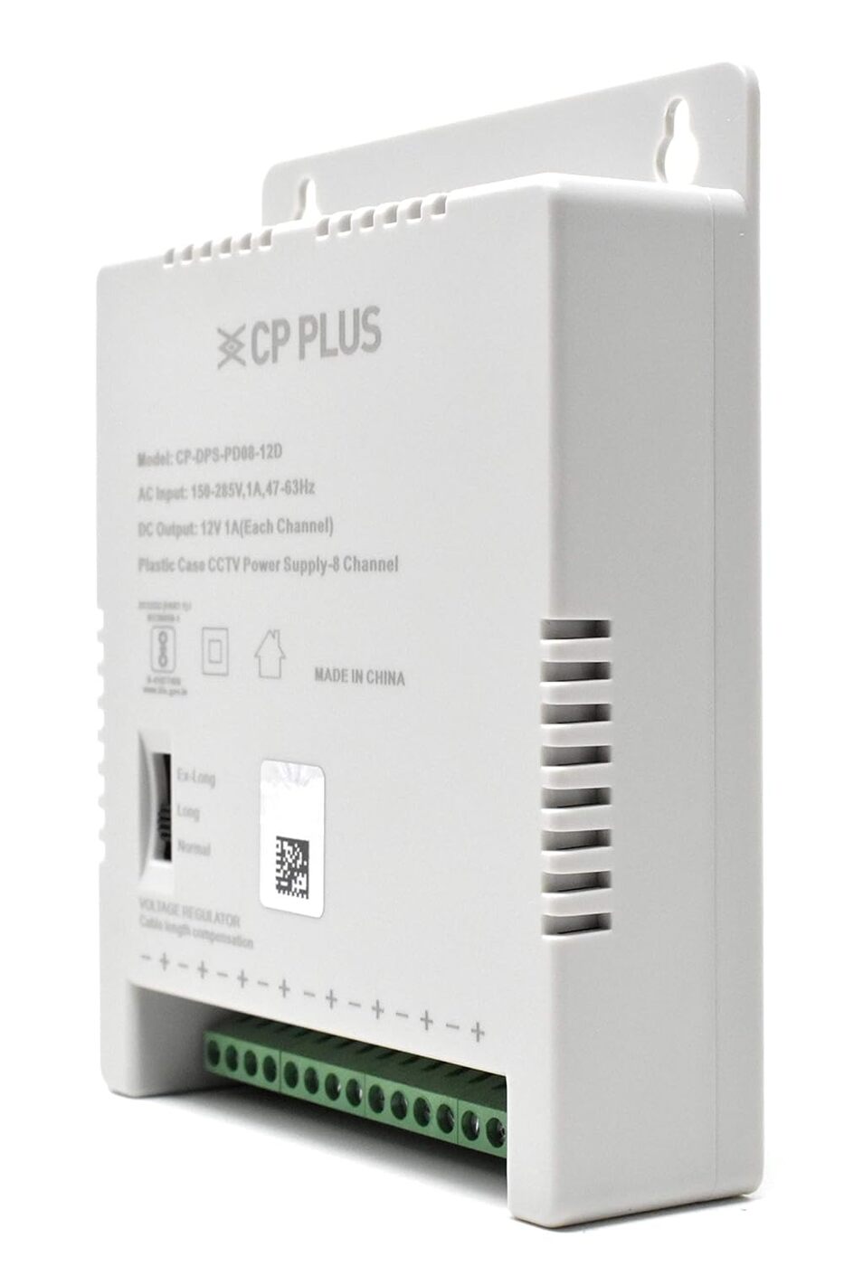 CP Plus 8CH 12V 10A Fiber SMPS – CP-DPS-PD08-12D for CCTV