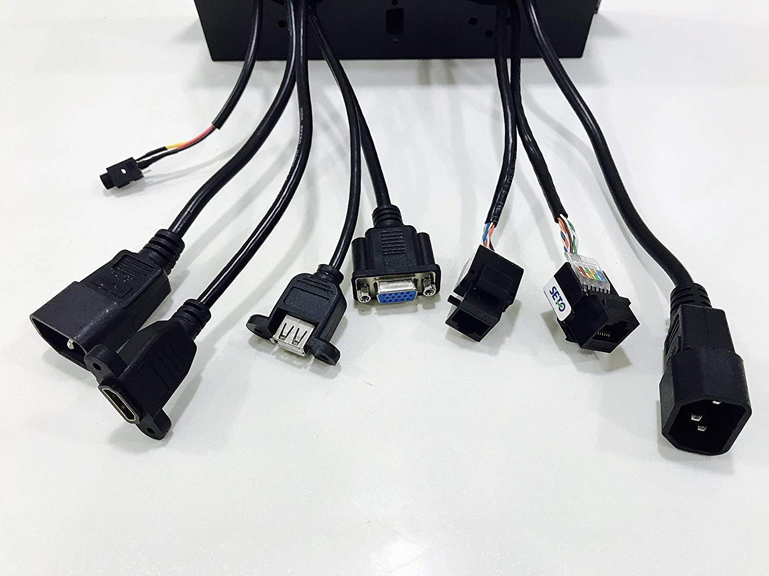 Premium Conference Table Connectivity Box with HDMI, VGA, LAN & Power Ports