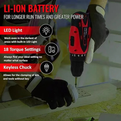 Cordless Drill Machine(without bit) – Power & Precision, Buy Now!
