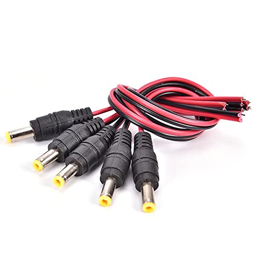 CCTV Power Connector Male 5.5x2.1mm Wired