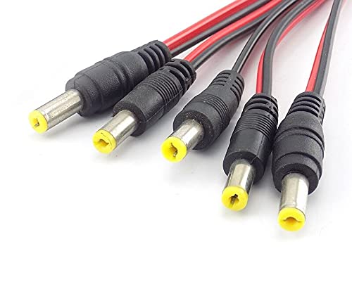 CCTV Power Connector Male 5.5x2.1mm Wired