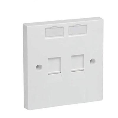 Face Plate White 1 Port 2 Port Durable & Easy Install Buy Now!