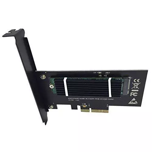 SSD Heatsink for NVMe/SATA with Cooling Gel Pad - Black