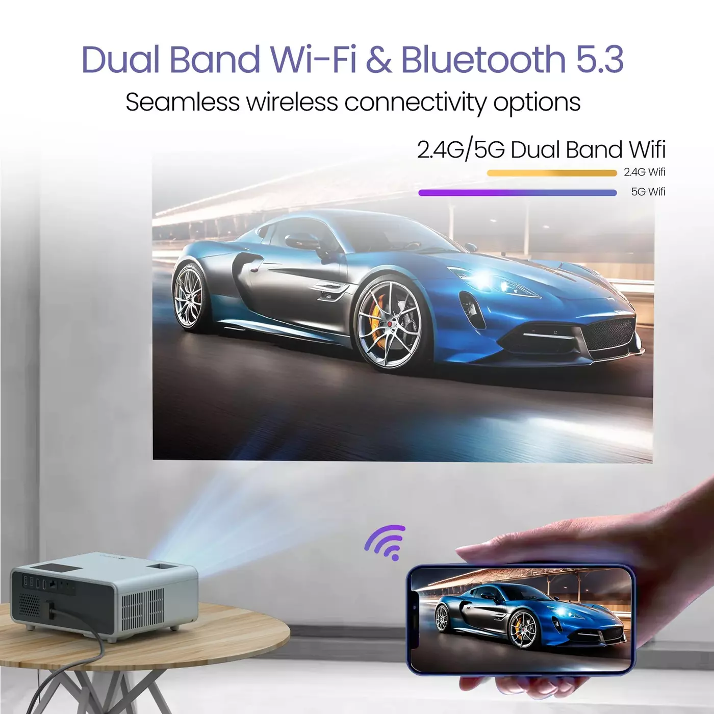 Portronics Beem 450 Smart LED Projector | 1080p Full HD