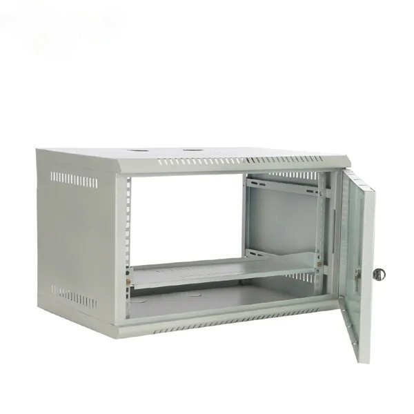 CCTV Foldable Wall Mount Rack – Metal DVR/NVR Cabinet with Lock & Glass ...