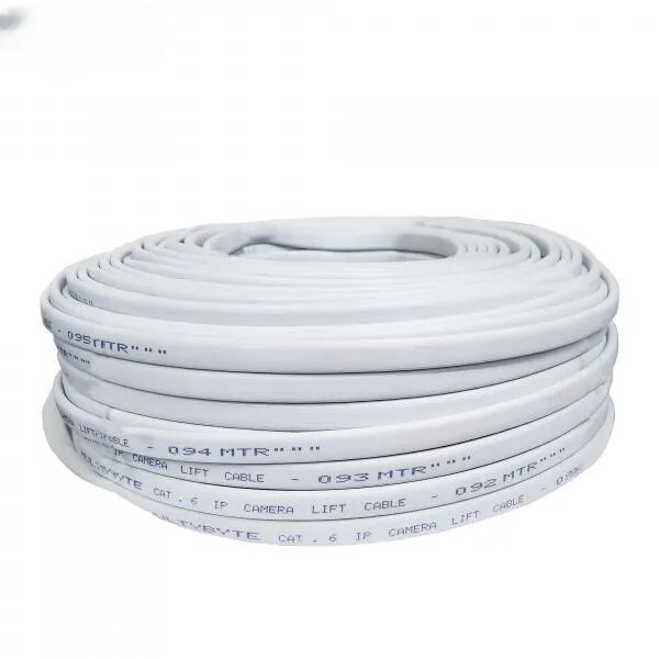 Buy Now: Durable Cat 6 & Flat CCTV Cable for Lifts - 90M Coil Pack