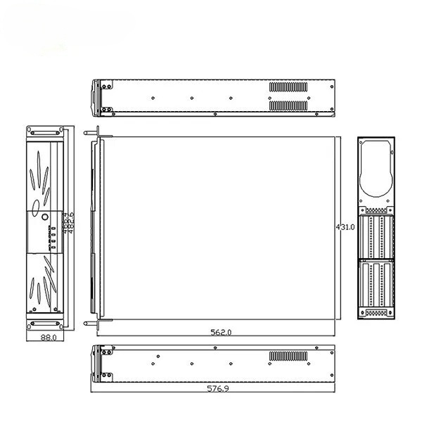CCTV DVR/NVR/Server Rack with 3 Glass Door