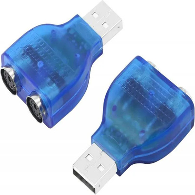 Upgrade Your Setup: USB to PS/2 Converter - Plug & Play, Shop Now!