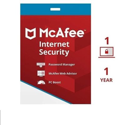 McAfee Internet Security – 1 PC, 1 Year Product Key via Email Delivery