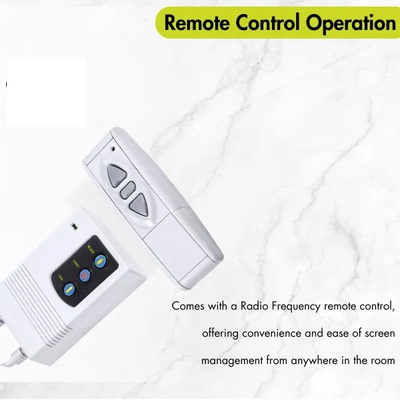 Motorized 4K Projector Screen – Remote, Anti-Crease Fabric