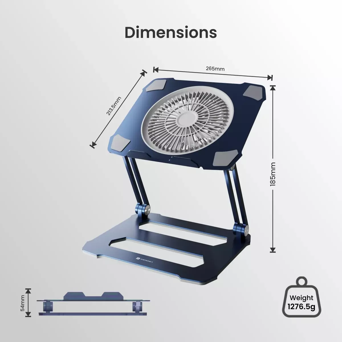 Portronics K10 Laptop Stand – Adjustable Heights & Angles – Shop Now!
