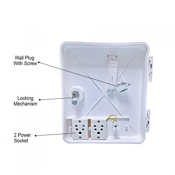 Buy Waterproof Network Cabinet Box, CCTV Rack with Power Socket