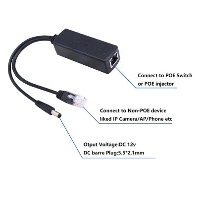 PoE Splitter Adapter 48V to 2A | Power Over Ethernet Adapter