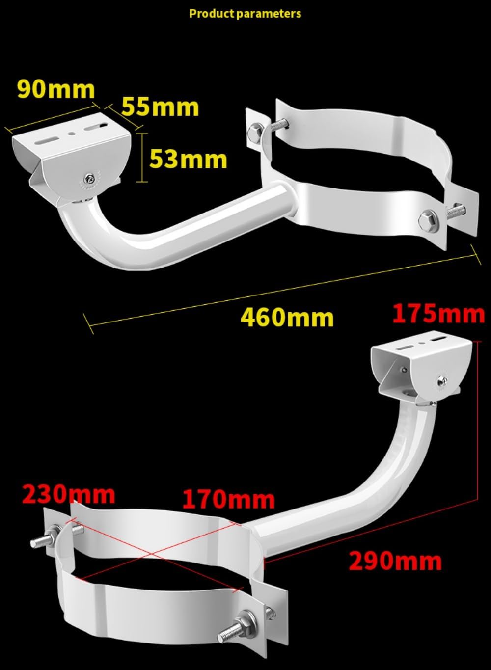 Heavy Duty Pole Mount Stand for CCTV & Devices