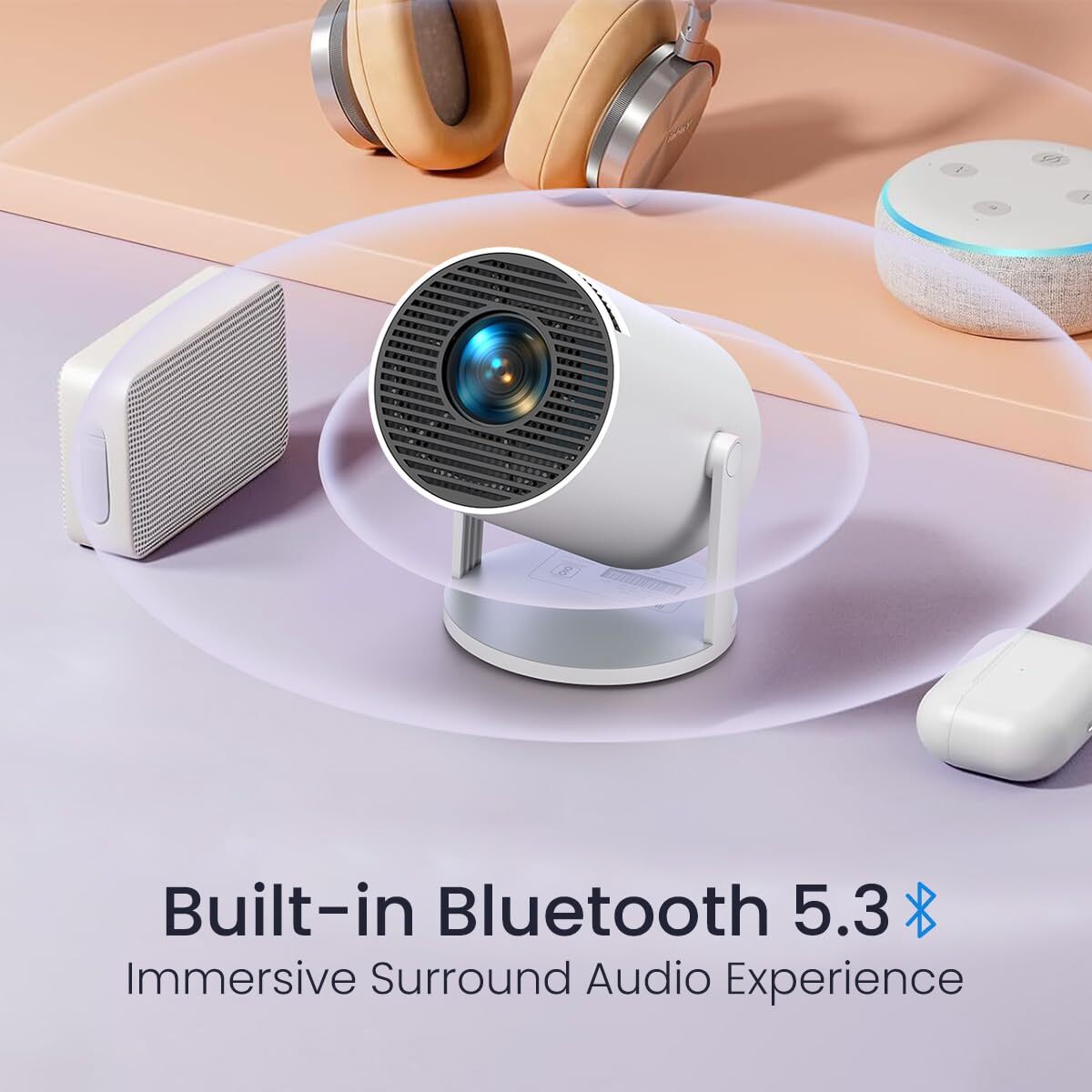 Portronics Beem 440 Smart Android LED Projector | HD & Bright