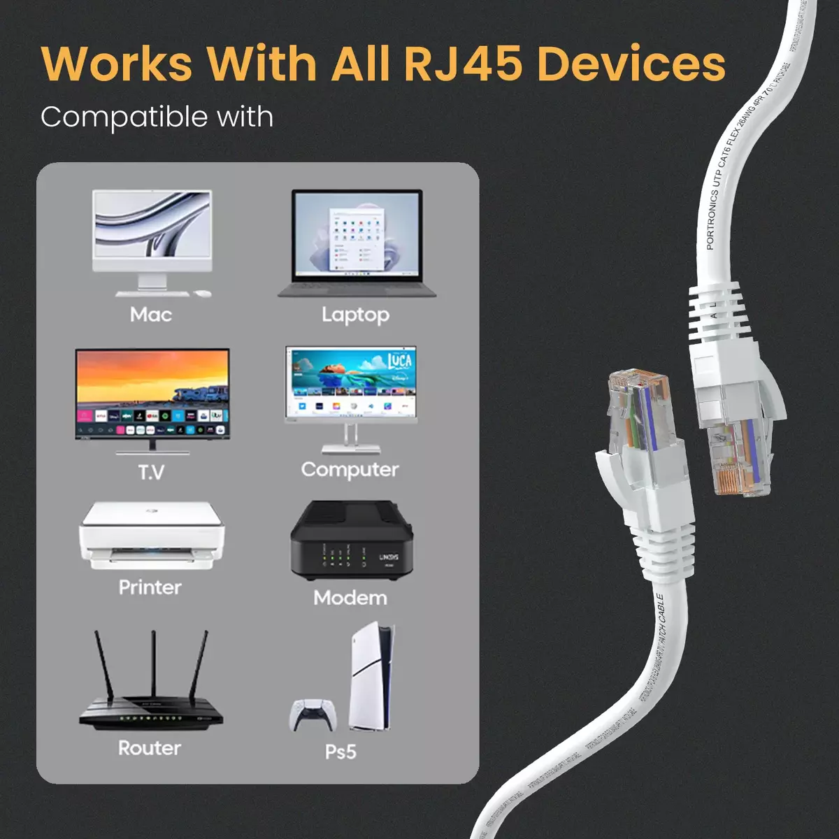 NetX10 CAT-6 RJ45 Ethernet Cable 10M | 1000 Mbps High-Speed LAN
