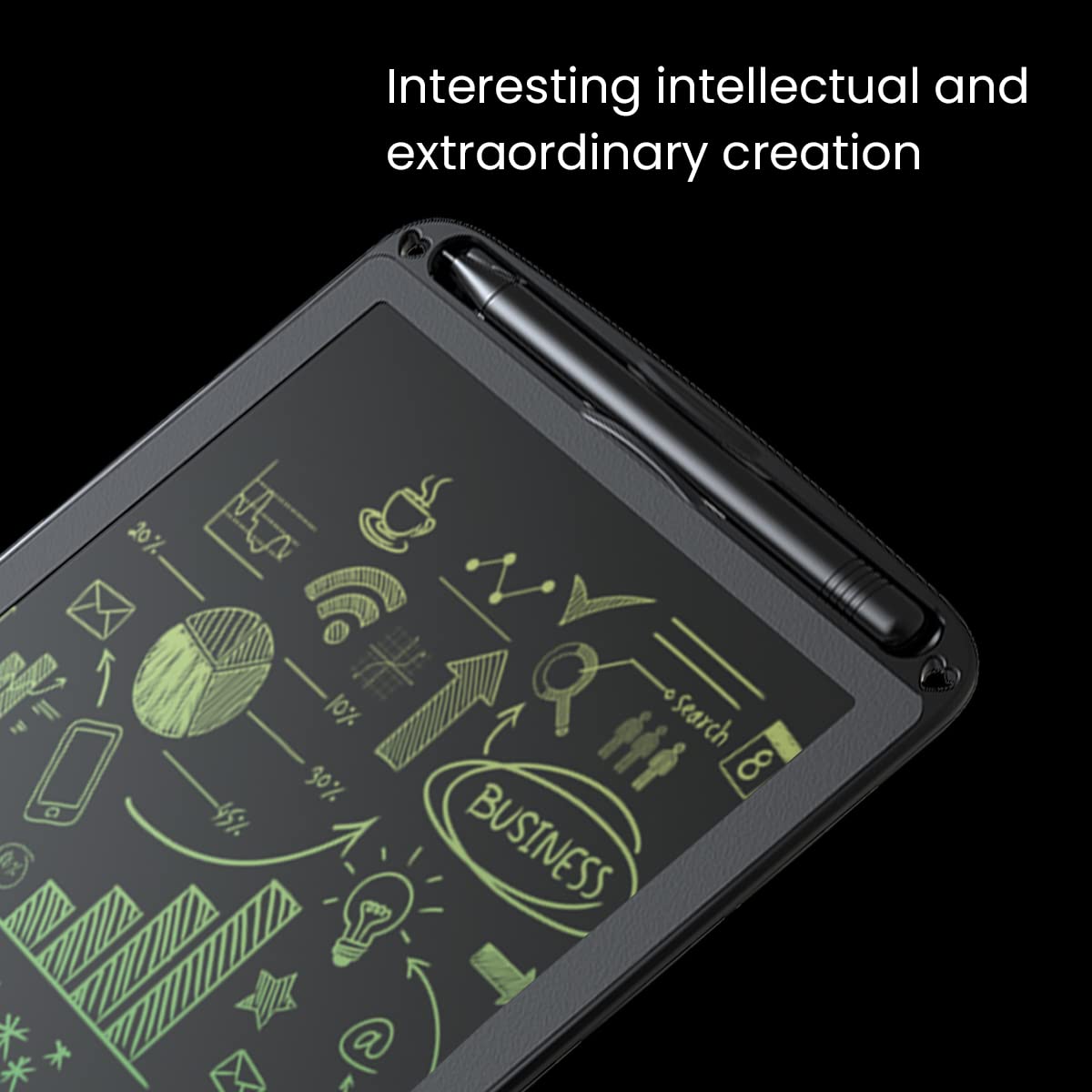 Portronics Ruffpad 12M LCD Writing Pad – 12" Multicolor, Smart Lock