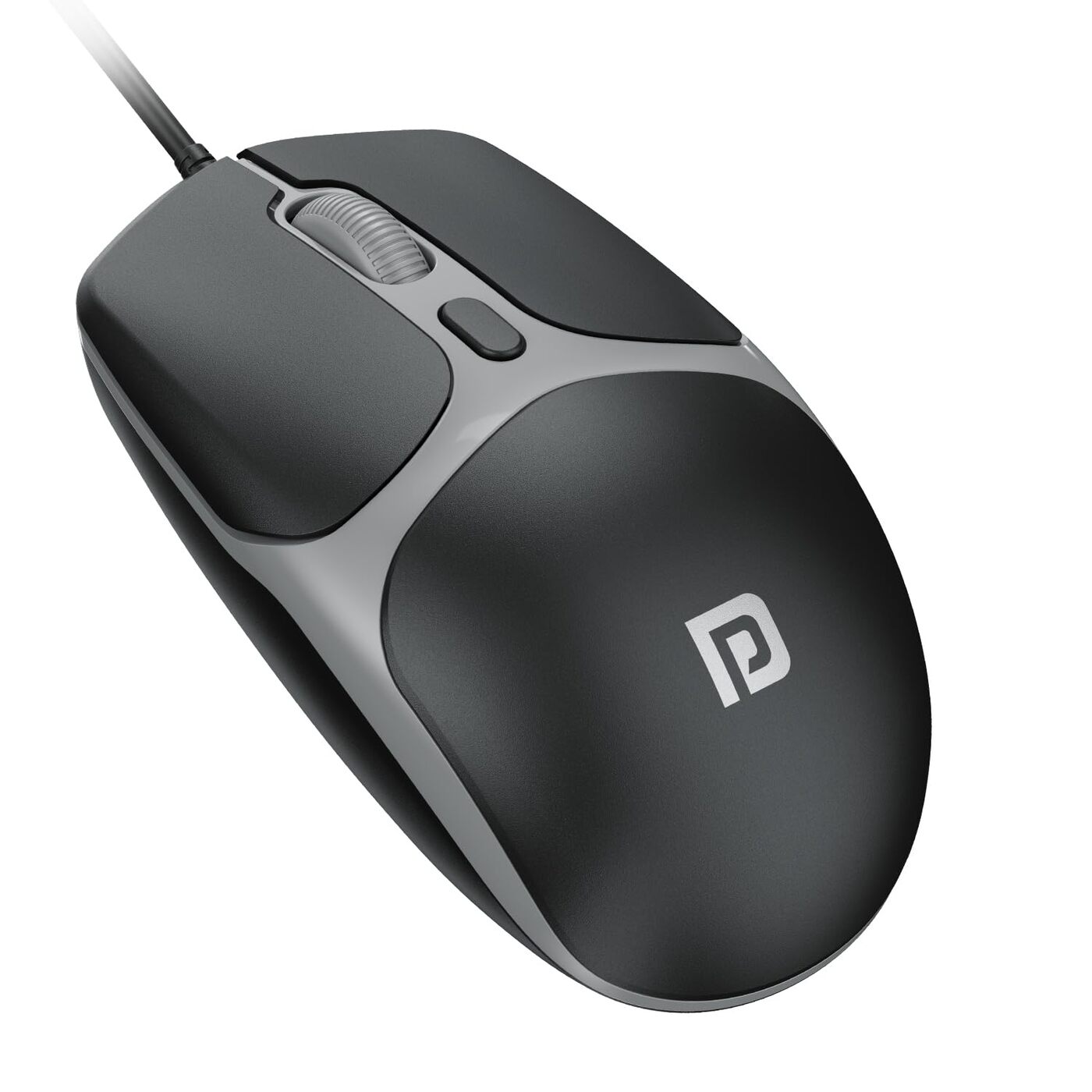 Wired Optical Mouse with 2400 DPI, USB Plug & Play, 1.5m Cable
