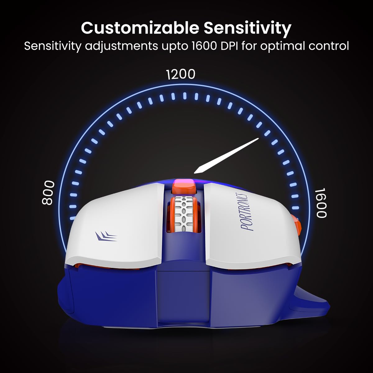 Portronics Vader Pro Wireless Gaming Mouse - Multiple Colors