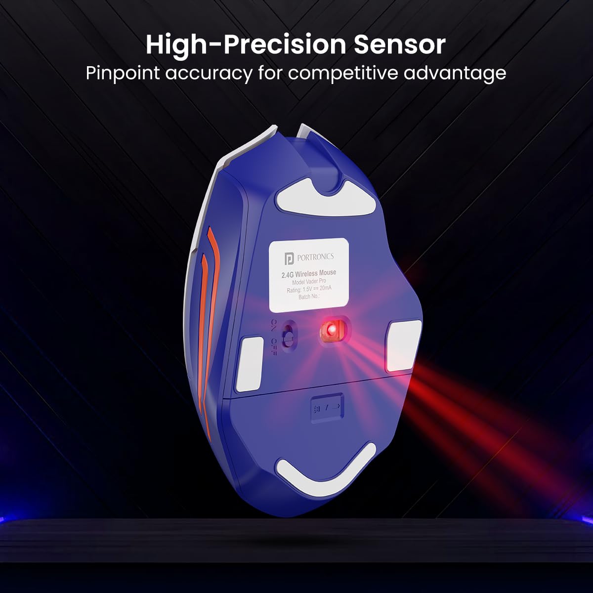Portronics Vader Pro Wireless Gaming Mouse - Multiple Colors