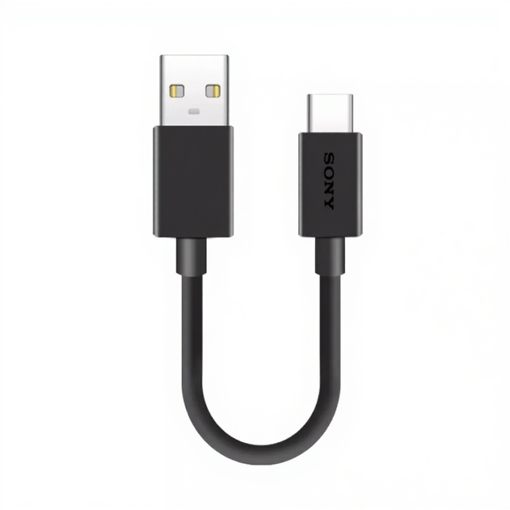 Sony 17 cm USB‑C Short Charging Cable – WF‑1000XM4/C500/XB700 Compatible