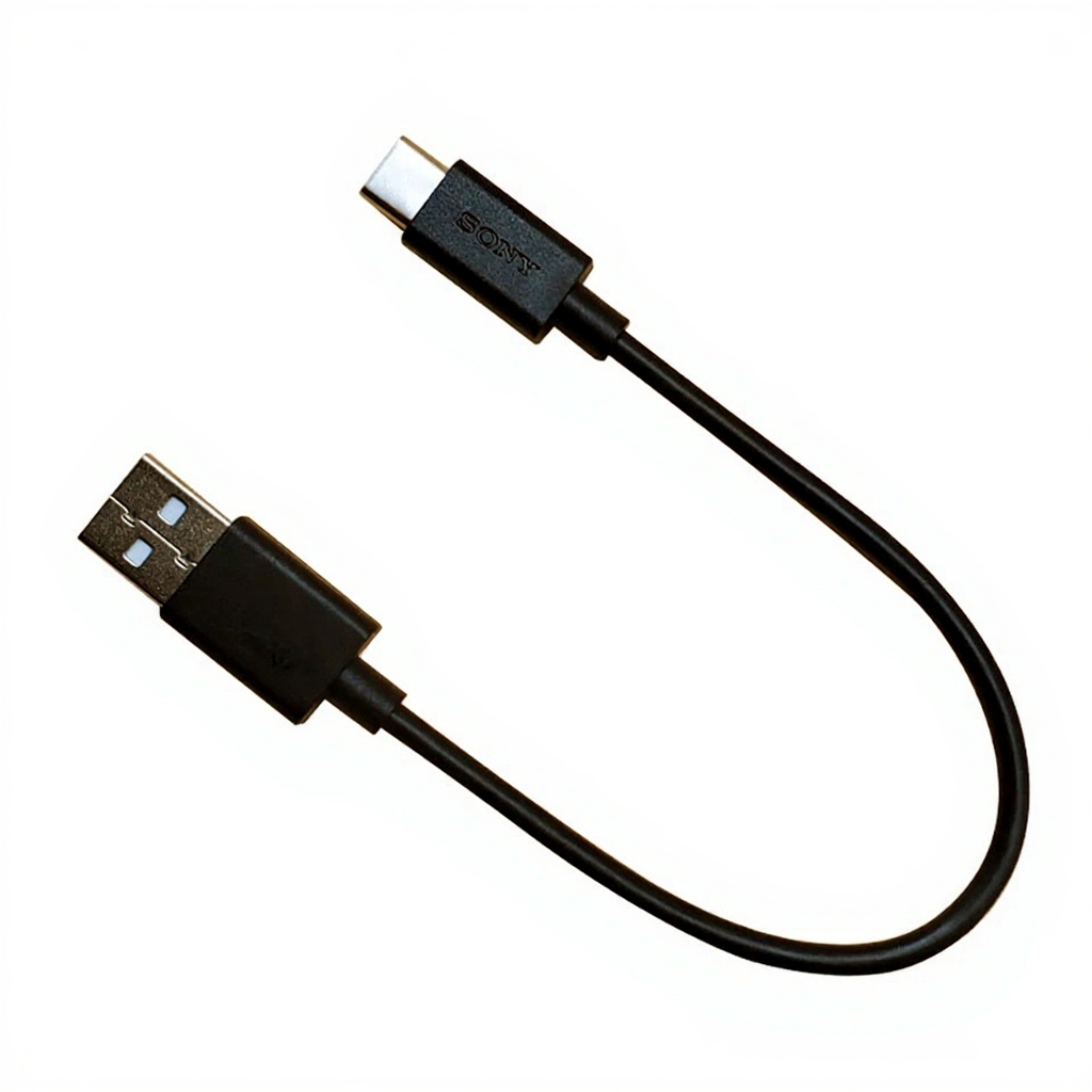 Sony 17 cm USB‑C Short Charging Cable – WF‑1000XM4/C500/XB700 Compatible