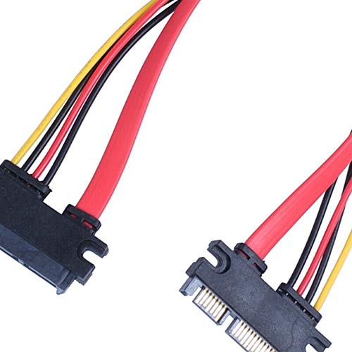 SATA 7+15 Male to Female Extension Cable - Durable & Flexible