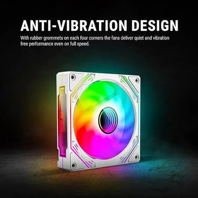 SMPS RGB LED PC Fan 12.7cm | Custom LEDs & Air Balance Design