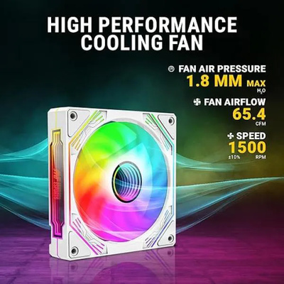 SMPS RGB LED PC Fan 12.7cm | Custom LEDs & Air Balance Design