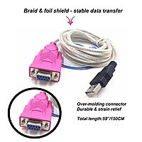 USB to Serial DB9 Adapter – High-Speed RS232, Plug & Play, Reliable