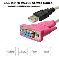USB to Serial DB9 Adapter – High-Speed RS232, Plug & Play, Reliable