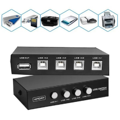 USB Switch Box for PC, Printer, Scanner & USB Devices