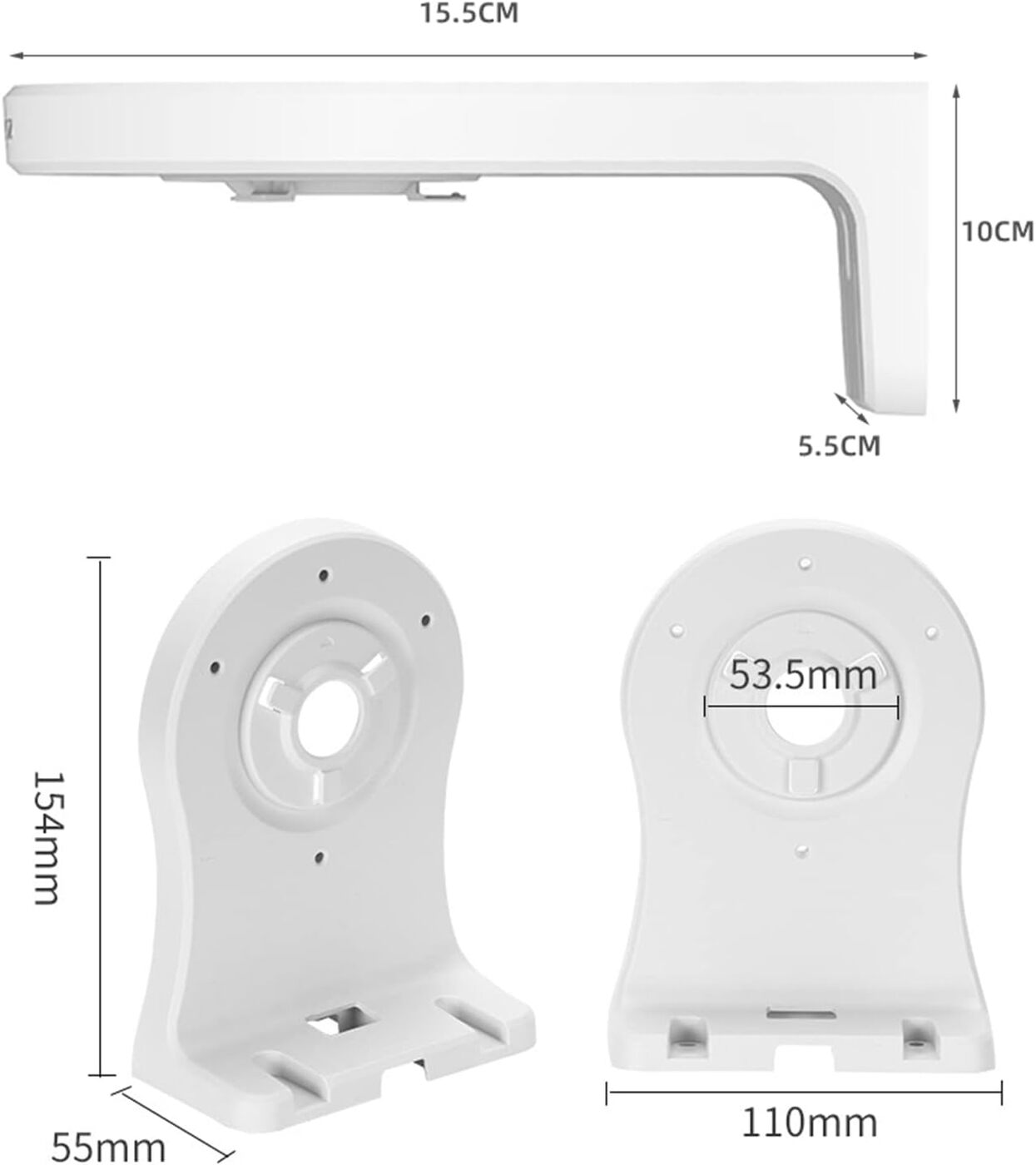 PVC L-Type Wall Mount Bracket for EZVIZ C6 & C4 Series CCTV